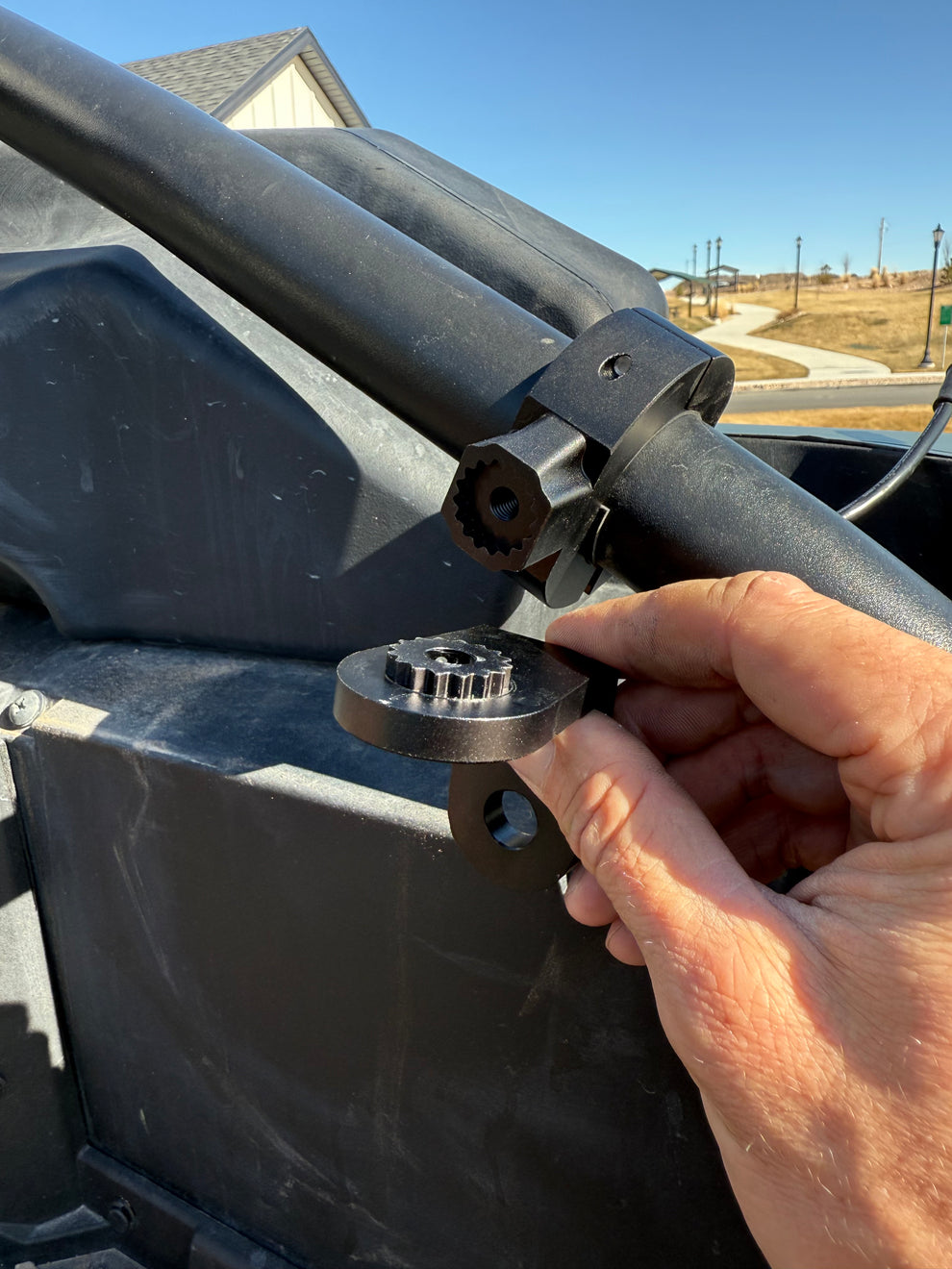 LED Whip Adjustable Angle Mounting Bracket 1.875" Bar | Gorilla Whips