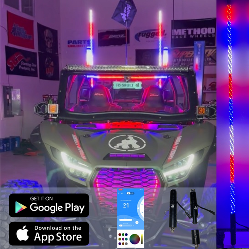 LED Whips Lights | Lighted LED Whips | Gorilla Whips