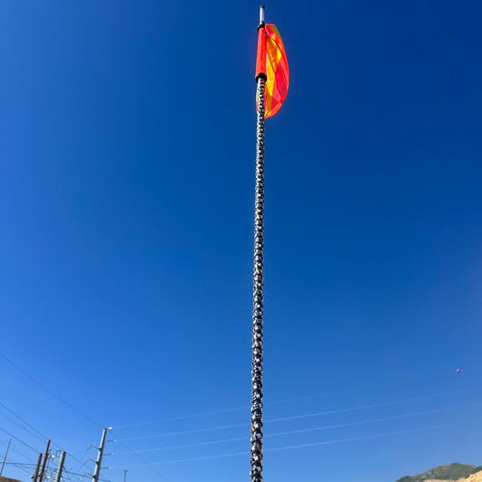 7' LED Whip Mining Industrial Safety Whip | Gorilla Whips